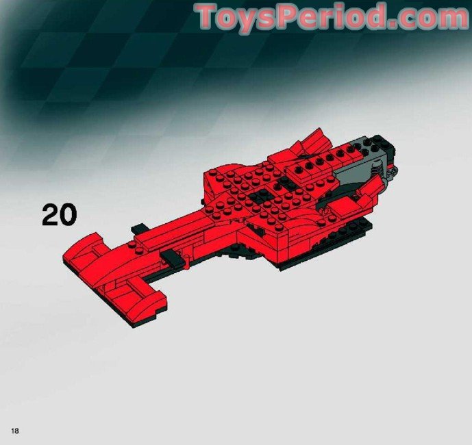 LEGO 8142-1 Ferrari 248 F1 1:24 (Vodafone) Instructions and Parts List
