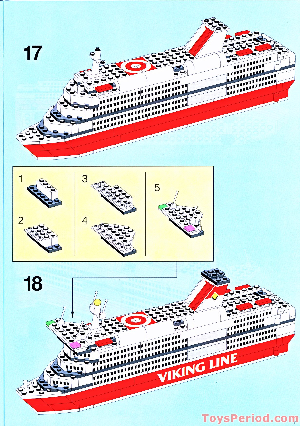 LEGO 1924-2 Viking Line Ferry Instructions and Parts List