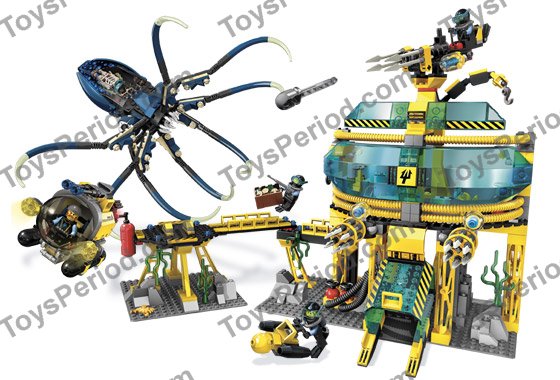 LEGO 7775 Aquabase Invasion Instructions and Parts List