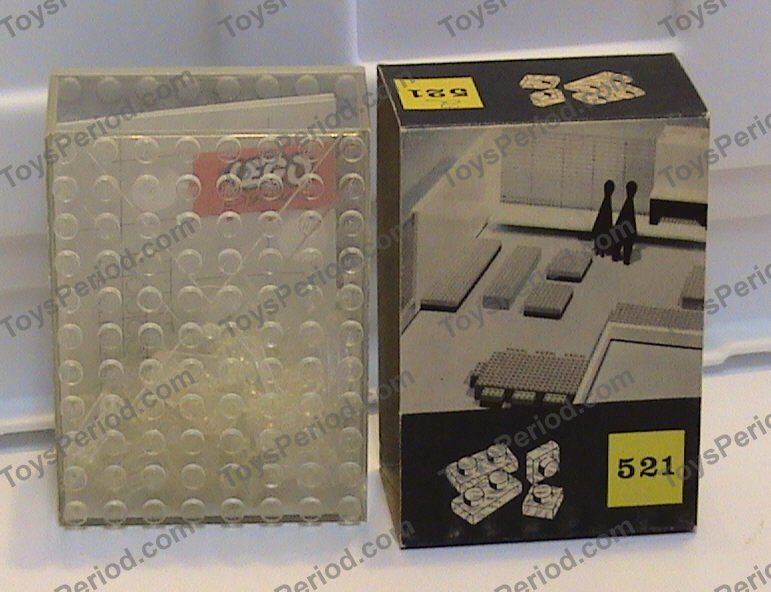 LEGO 521-1 1x1 and 1x2 Plates (Cardboard Box Version) Instructions and ...
