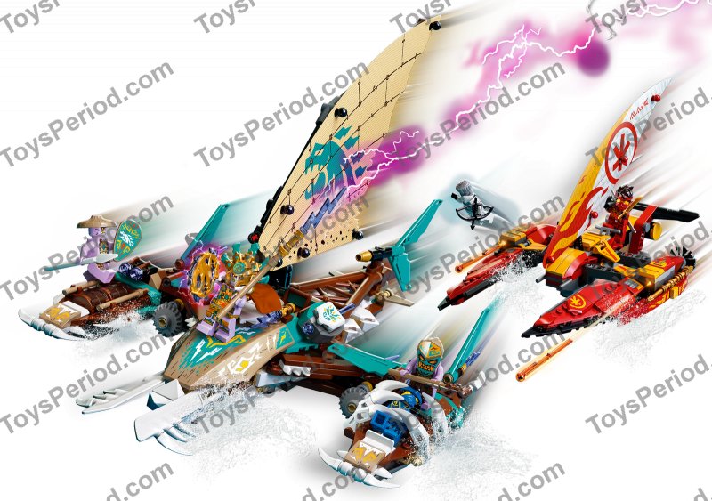 LEGO 71748 Catamaran Sea Battle Set Parts List