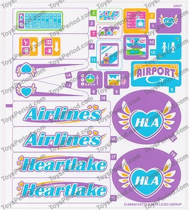 LEGO Sets with Part 41109stk01a Sticker Sheet for Set 41109 ...