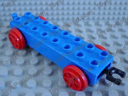 LEGO Sets with Part duptrain01 Duplo, Train Steam Chassis 2 x 8 with ...