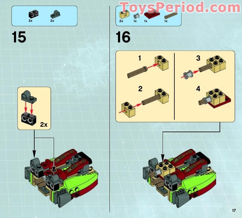 LEGO 70702 Warp Stinger Instructions and Parts List