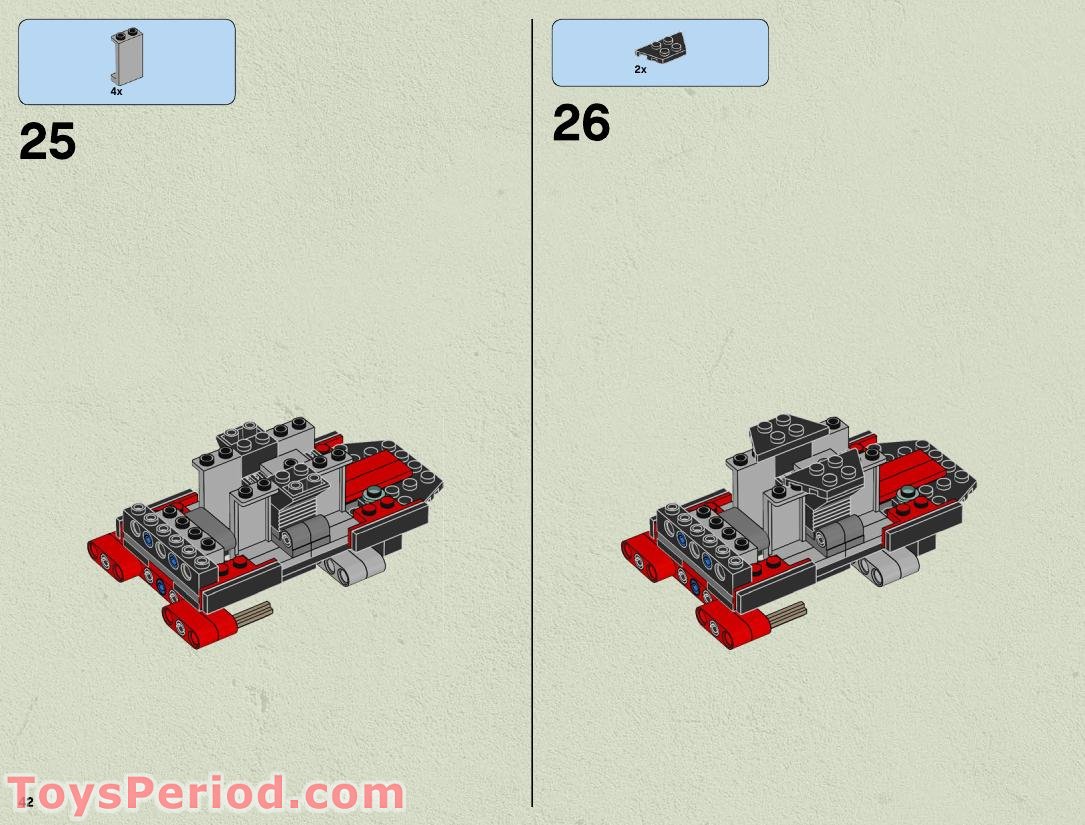 LEGO 75018 Jek-14's Stealth Starfighter Instructions and Parts List