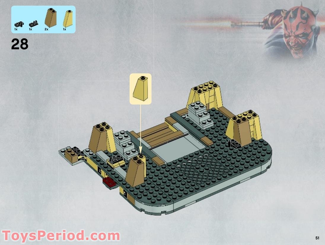 LEGO 9516 Jabba's Palace Instructions and Parts List