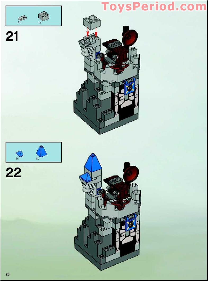 LEGO 10176 Royal King's Castle Instructions and Parts List