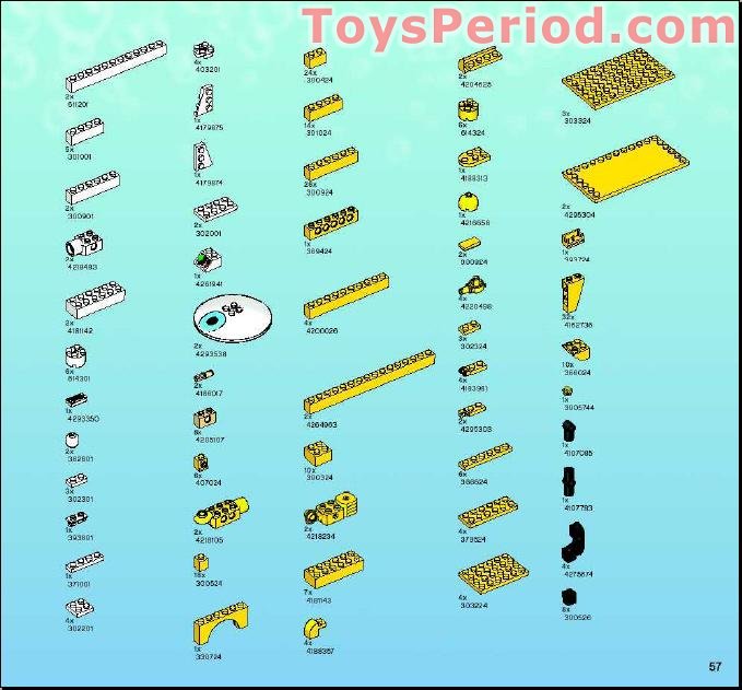 LEGO 3826 Build-a-Bob Instructions and Parts List