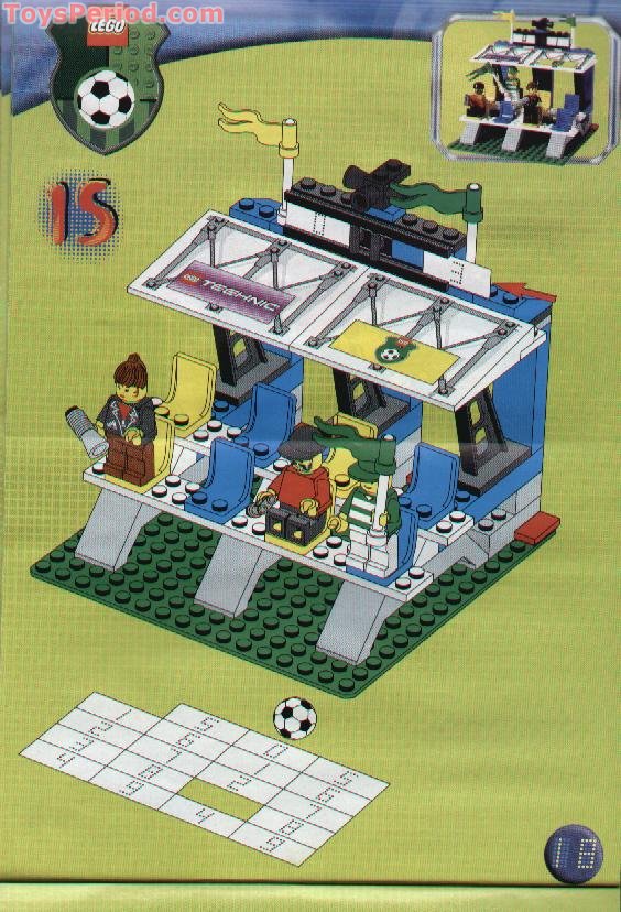 LEGO 3403 Fans' Grandstand with Scoreboard Instructions and Parts List