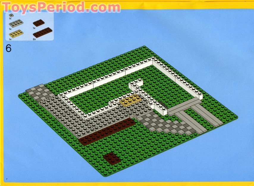 LEGO 4956 House Instructions and Parts List