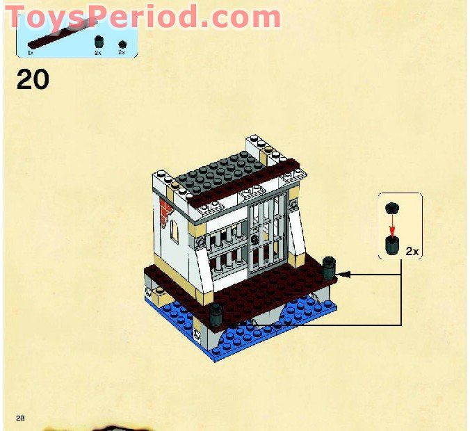 LEGO 6242 Soldiers' Fort Instructions and Parts List