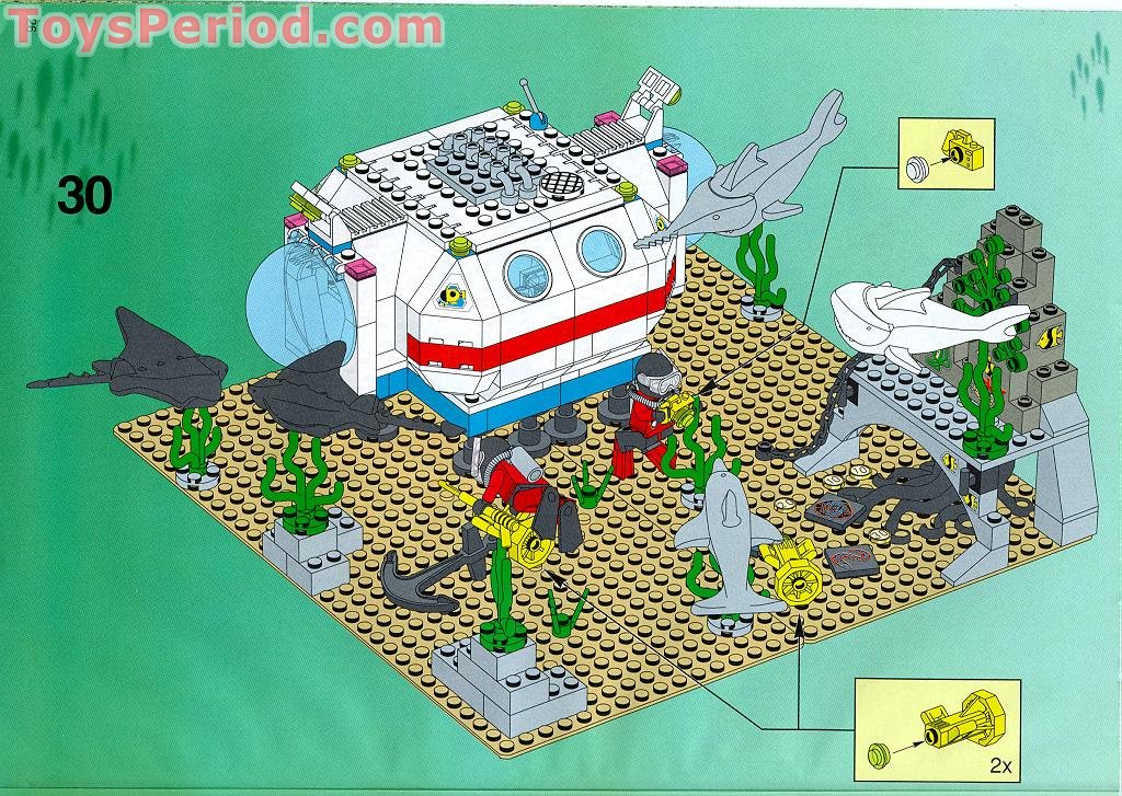 LEGO 6441 Deep Reef Refuge Instructions and Parts List