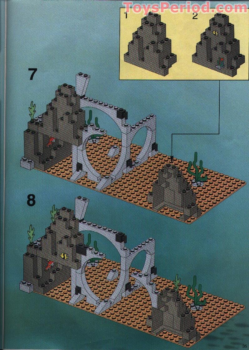 LEGO 6560 Diving Expedition Explorer Instructions and Parts List