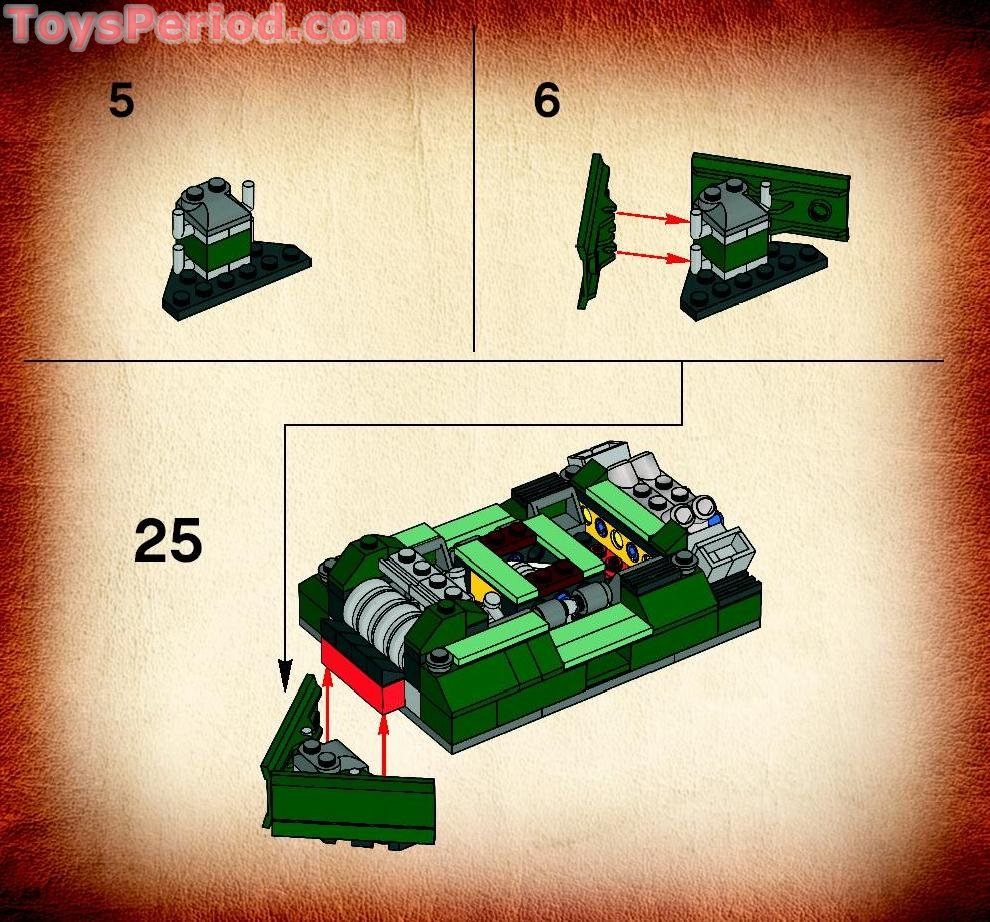LEGO 7626 Jungle Cutter Instructions and Parts List