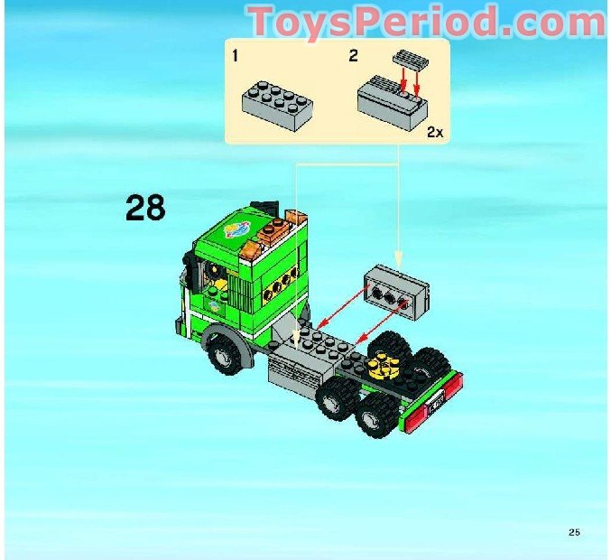 LEGO 7633 Construction Site Instructions and Parts List