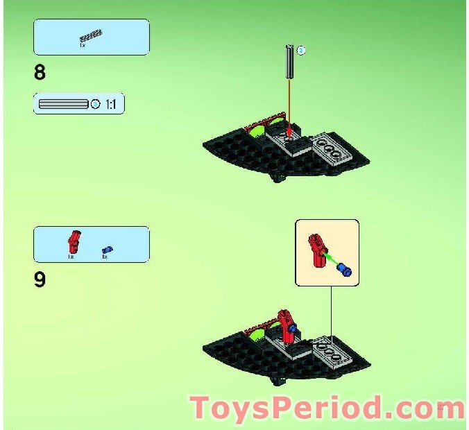 LEGO 7644 MX-81 Hypersonic Operations Aircraft Instructions and Parts List