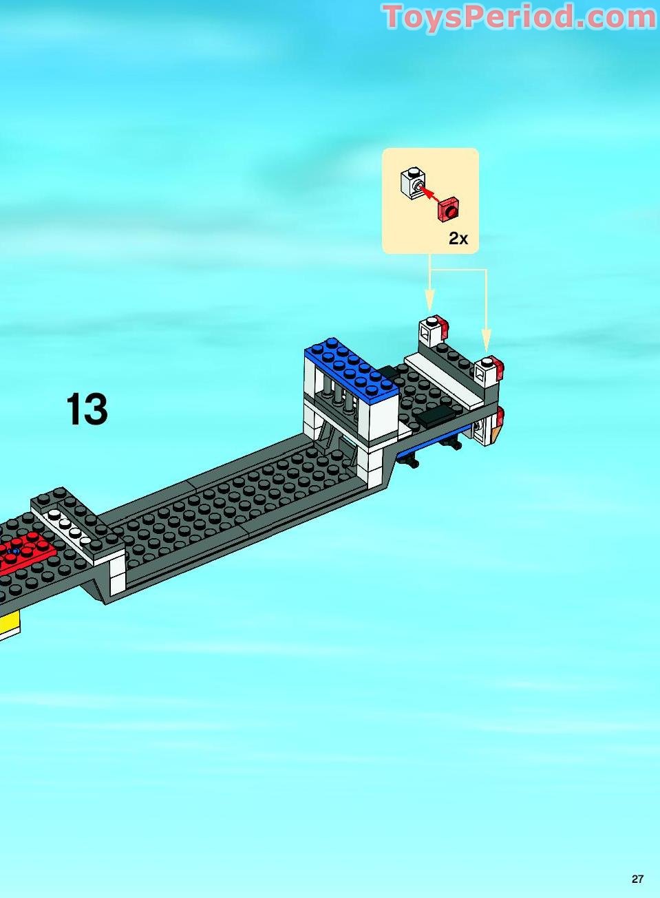 LEGO 7743 Police Command Center Instructions and Parts List