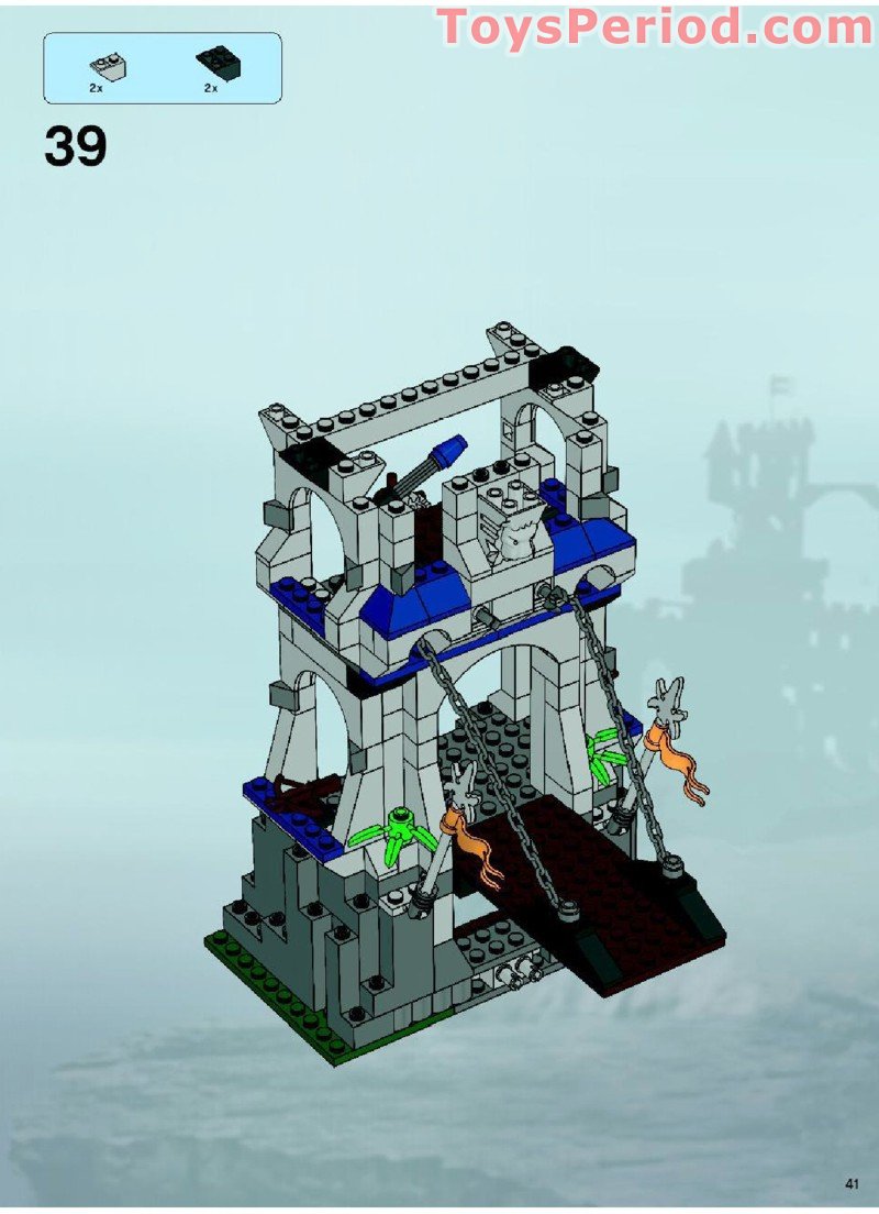 LEGO 7079 Drawbridge Defense Instructions and Parts List