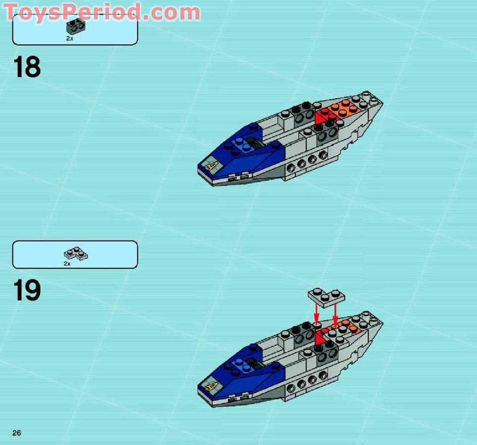 LEGO 8637 Mission 8: Volcano Base Instructions and Parts List