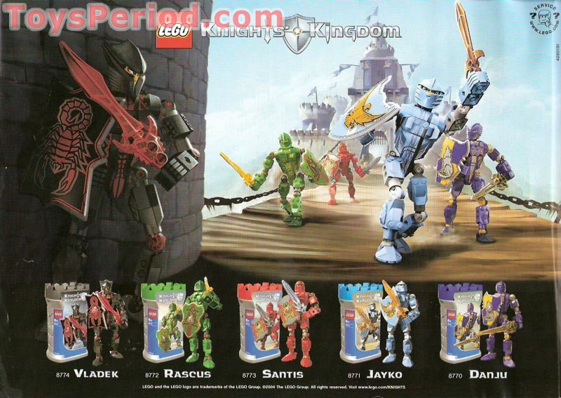 LEGO 8781 Castle of Morcia Instructions and Parts List