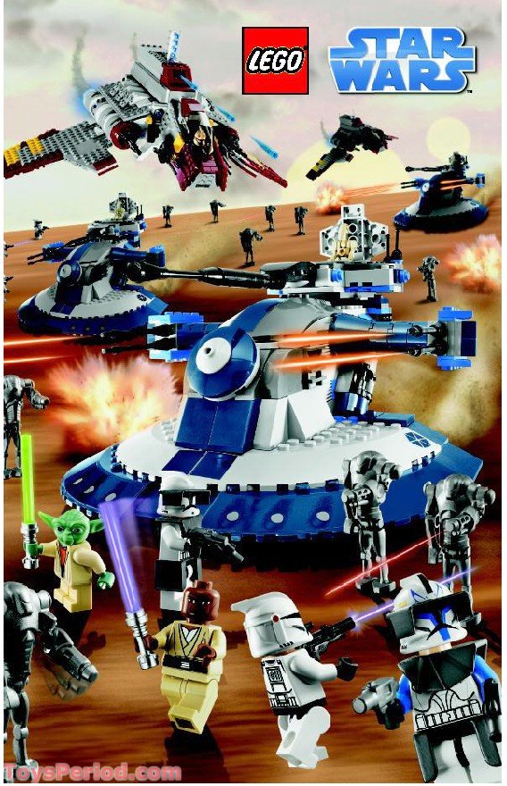 LEGO 8016 Hyena Droid Bomber Instructions and Parts List