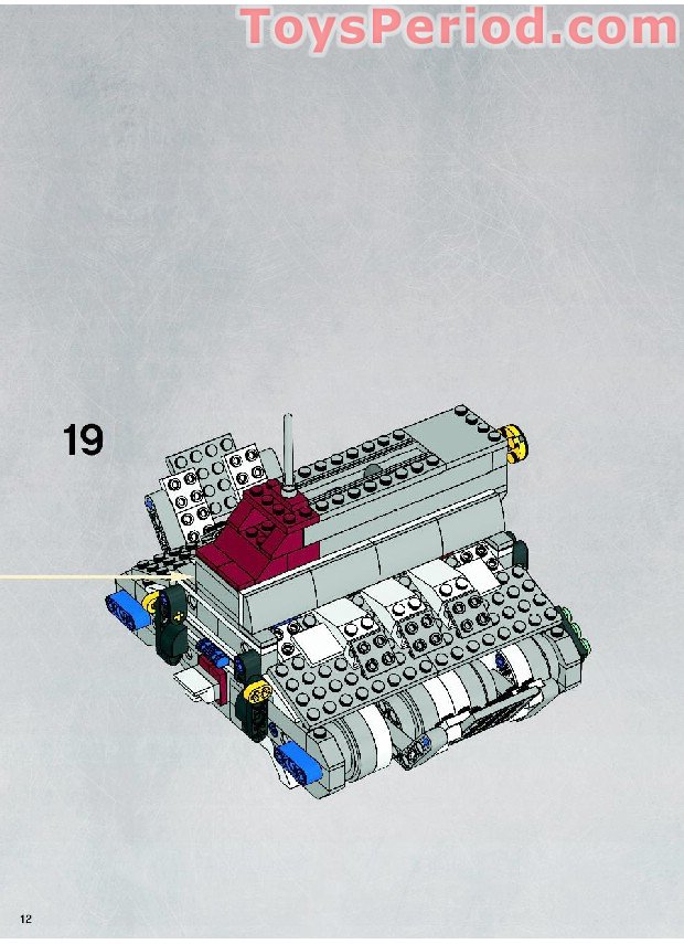 LEGO 8019 Republic Attack Shuttle Instructions and Parts List