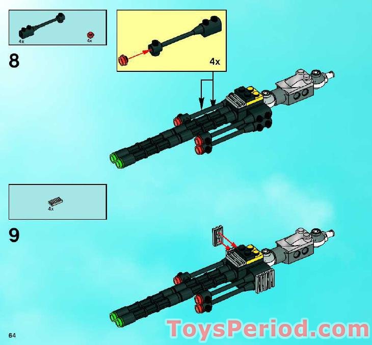 LEGO 8106 Aero Booster Instructions and Parts List