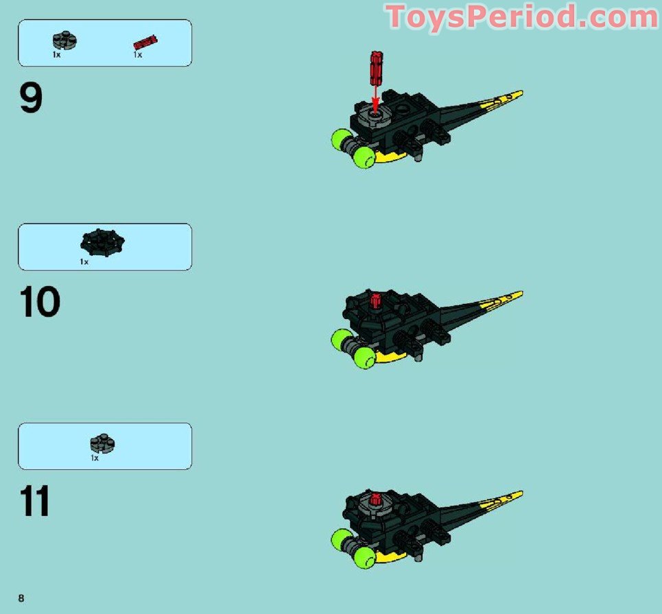 LEGO 8117 Storm Lasher Instructions and Parts List