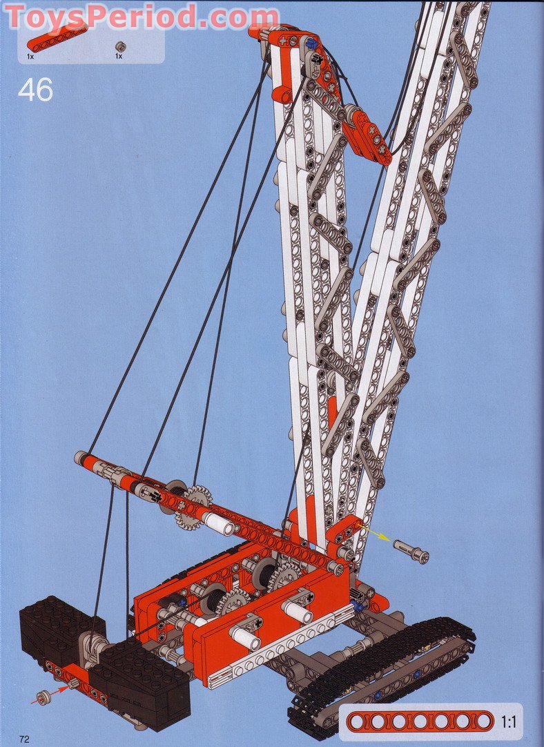 LEGO 8288 Crawler Crane Set Parts Inventory and Instructions - LEGO ...