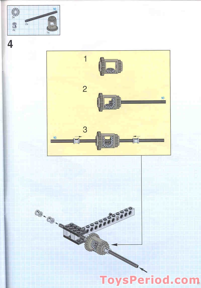LEGO 8428 Turbo Command Instructions and Parts List