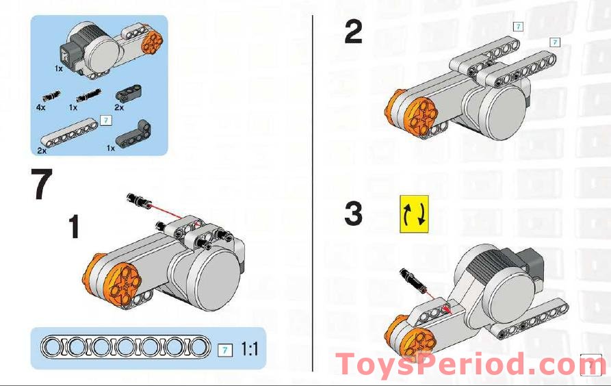 LEGO 8527 LEGO Mindstorms NXT Instructions and Parts List