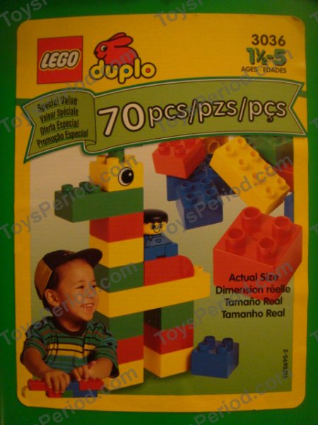 LEGO 3036 Large Bucket Set Parts List