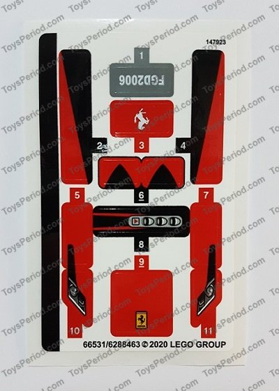 LEGO Sets with Part 76895stk01 Sticker Sheet for Set 76895 - (66531/ ...