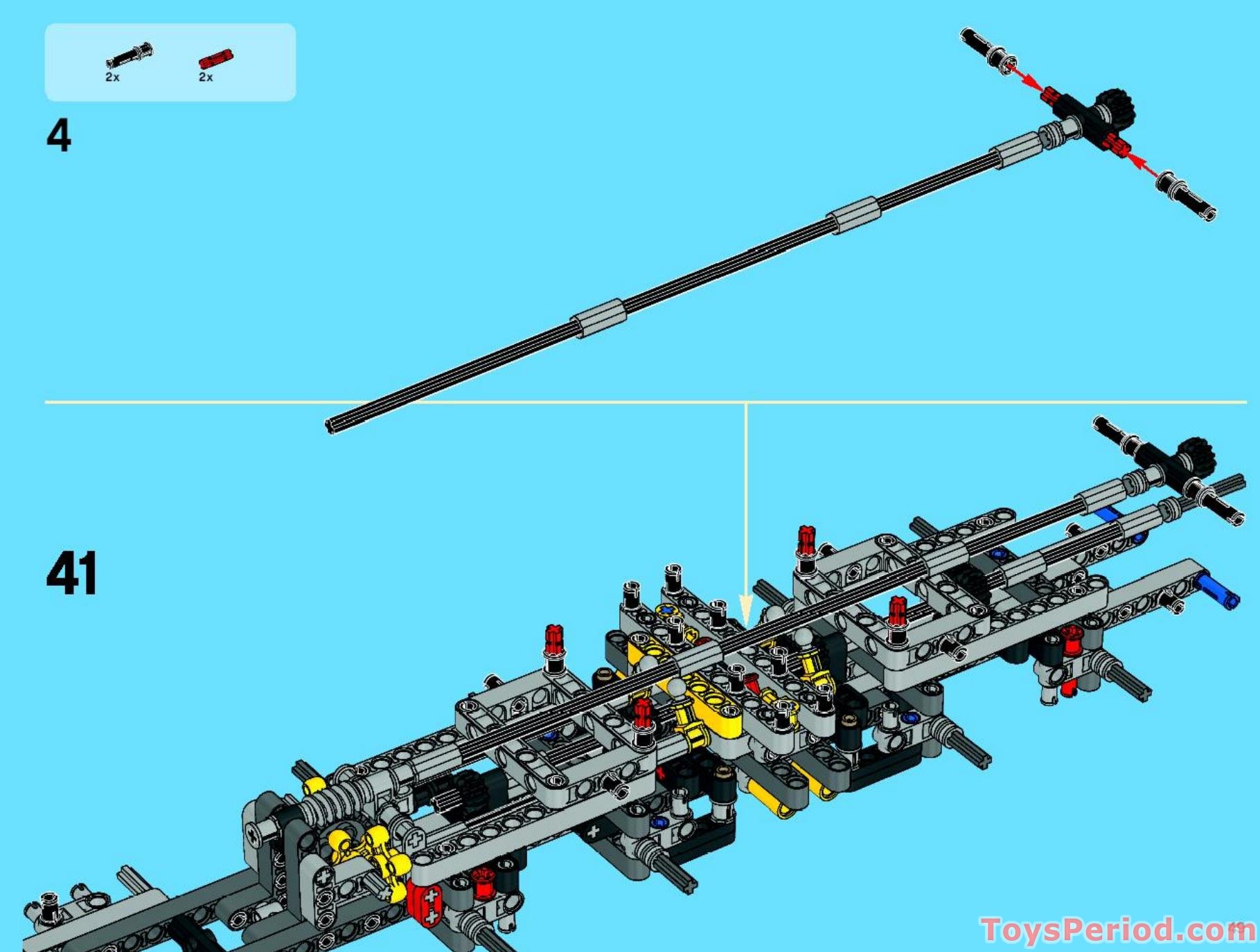 LEGO 8053 Mobile Crane Instructions and Parts List