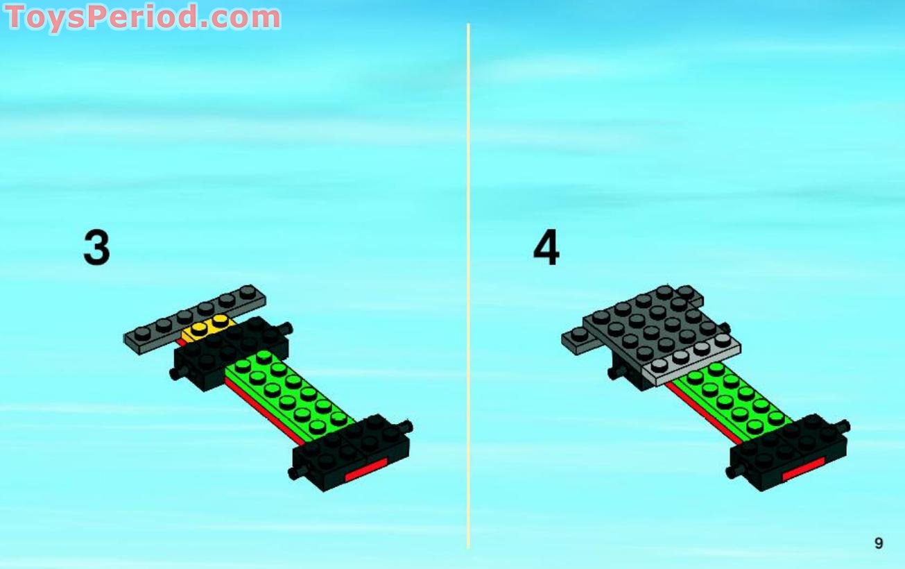 LEGO 3180 Tank Truck Instructions and Parts List