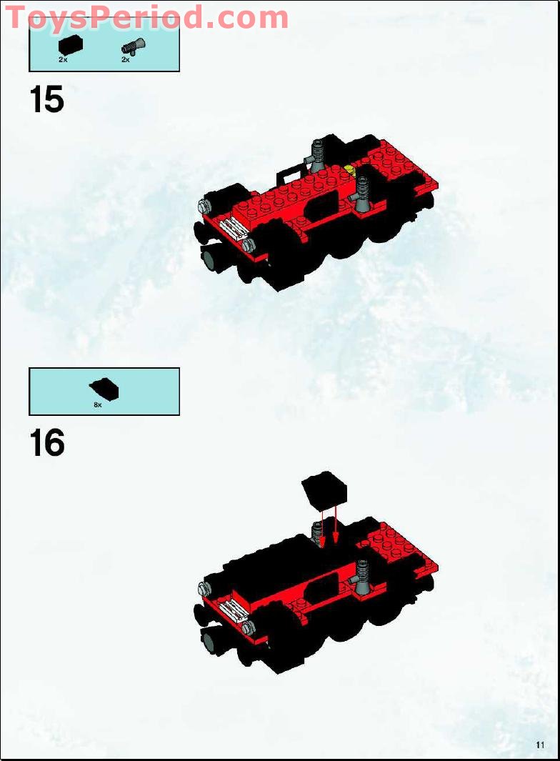 LEGO 10173 Holiday Train Instructions and Parts List