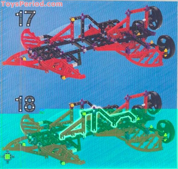 LEGO 3581 Formula Z Car in Storage Box Instructions and Parts List