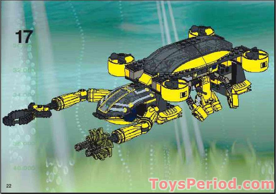 LEGO 4794 Alpha Team Command Sub Instructions and Parts List