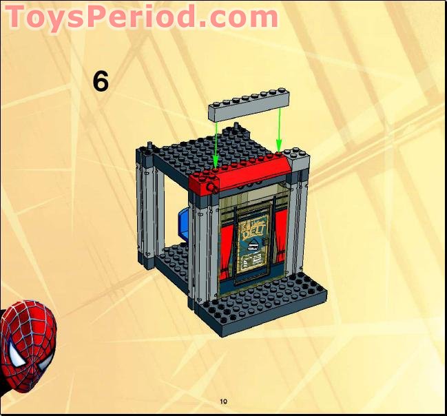 LEGO 4860 Doc Ock's Cafe Attack Instructions and Parts List