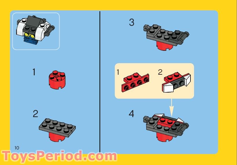 LEGO 4917 Mini Robots Instructions and Parts List