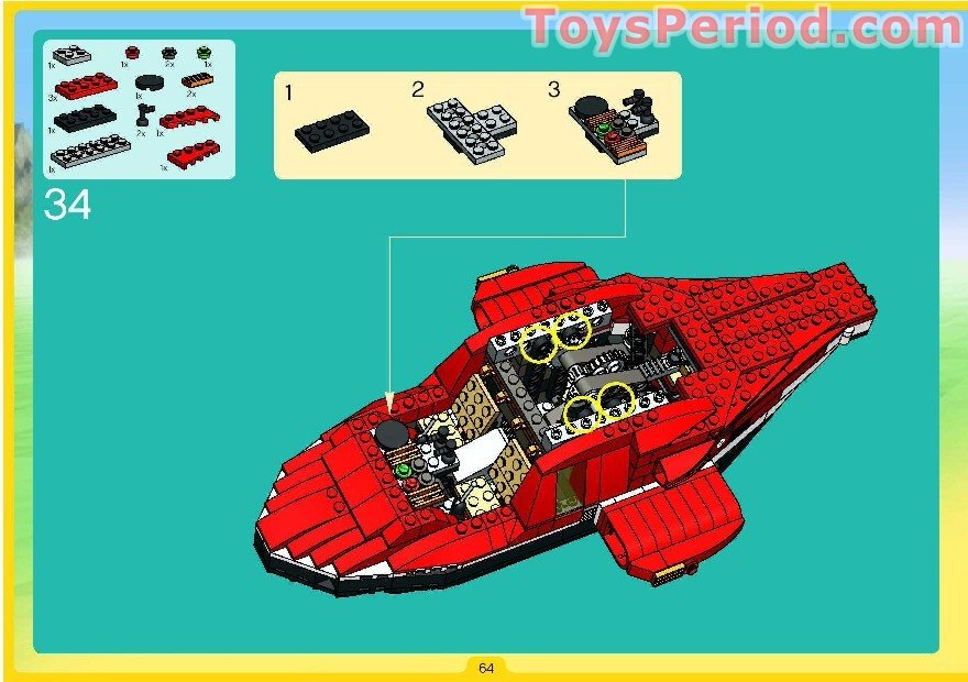 LEGO 4403 Air Blazers Instructions and Parts List