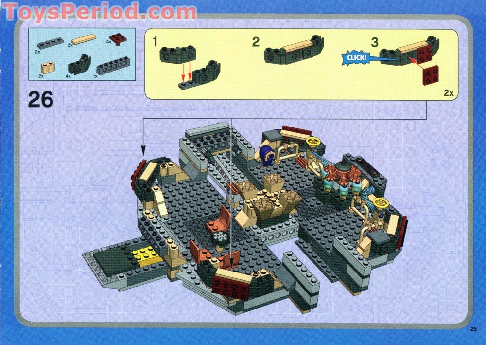 LEGO 4504-1 Millennium Falcon (Redesign), Blue Box Instructions and ...