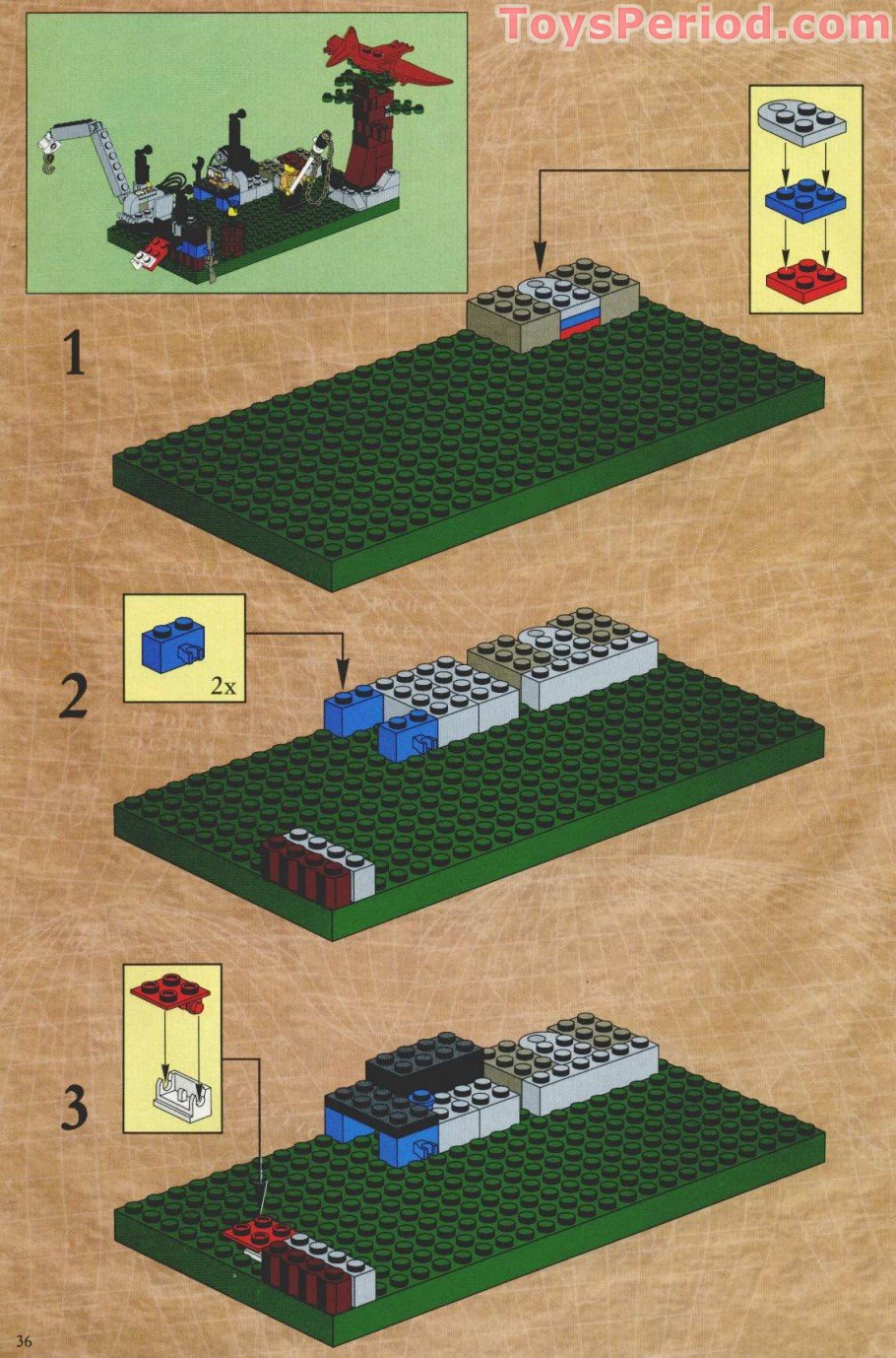 LEGO 5987 Dino Research Compound Instructions and Parts List