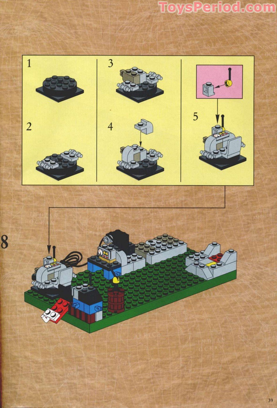 LEGO 5987 Dino Research Compound Instructions and Parts List