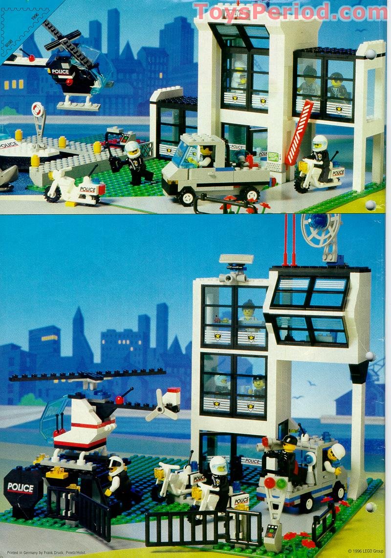 LEGO 6598 Metro PD Station Instructions and Parts List