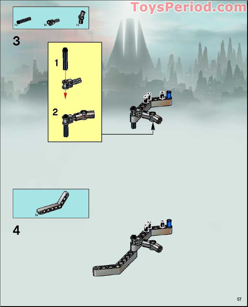 LEGO 8623 Krekka Instructions and Parts List