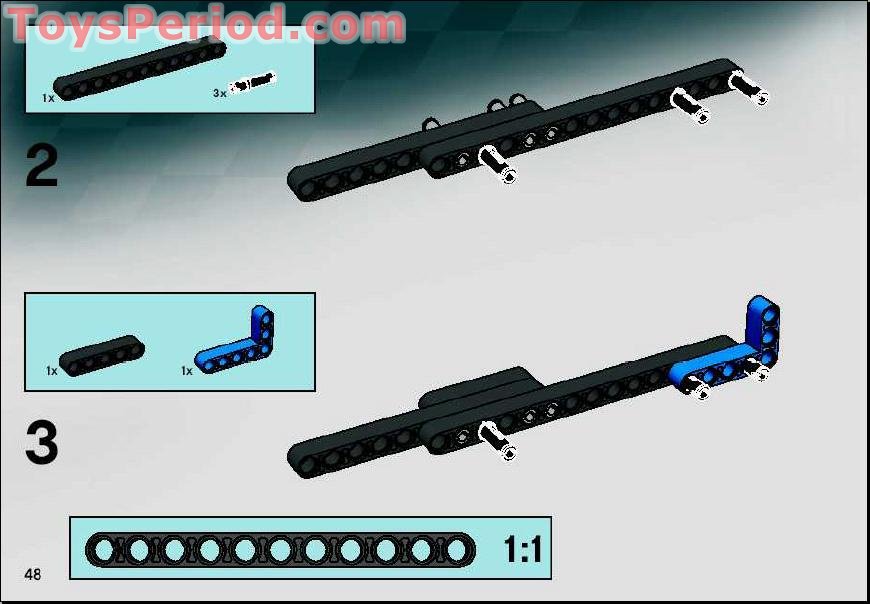 LEGO 8645 Muscle Slammer Bike Instructions and Parts List