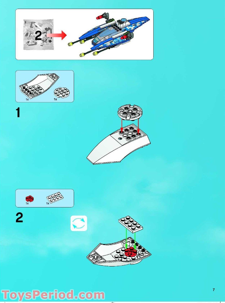 LEGO 8118 Hybrid Rescue Tank Instructions and Parts List
