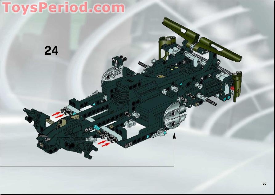LEGO 8366 Supersonic RC Instructions and Parts List