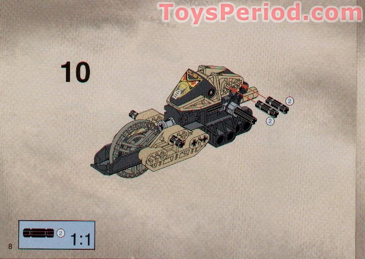 LEGO 8513 Dust Instructions and Parts List